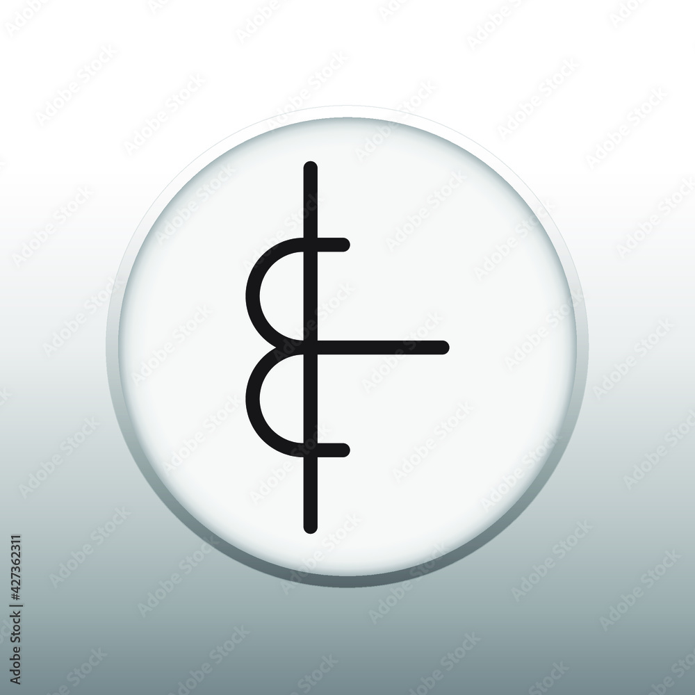 Symbol of Current Transformer Vector illustration symbol of Electrical ...