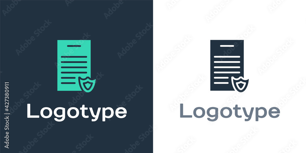 Logotype Firearms license certificate icon isolated on white background ...