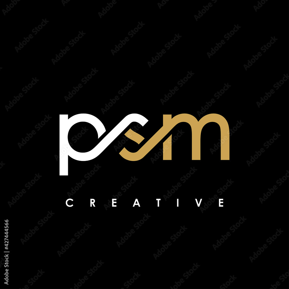 PSM Letter Initial Logo Design Template Vector Illustration Stock ...