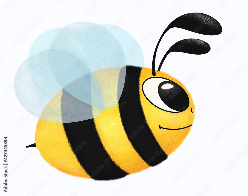Cute bee clipart, bees illustration, bug, png clip art, digital summer ...