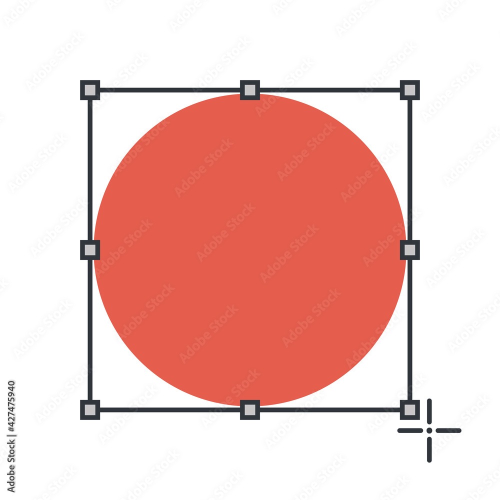 bounding box design Stock Vector | Adobe Stock
