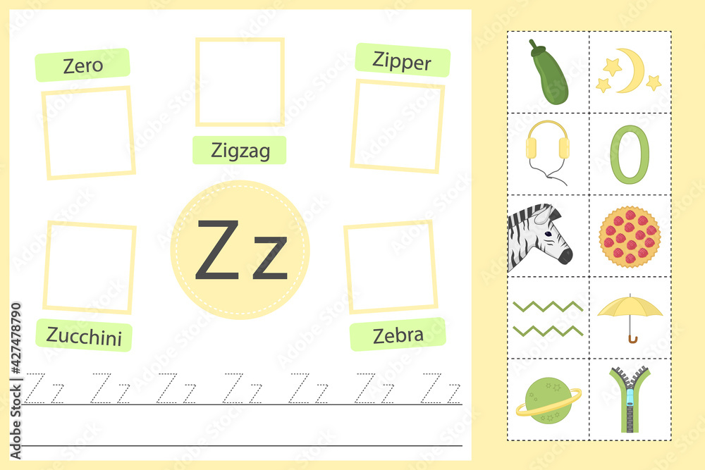 English alphabet tracing worksheet for preschool and kindergarten ...