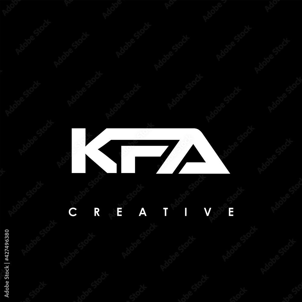 KFA Letter Initial Logo Design Template Vector Illustration Stock ...