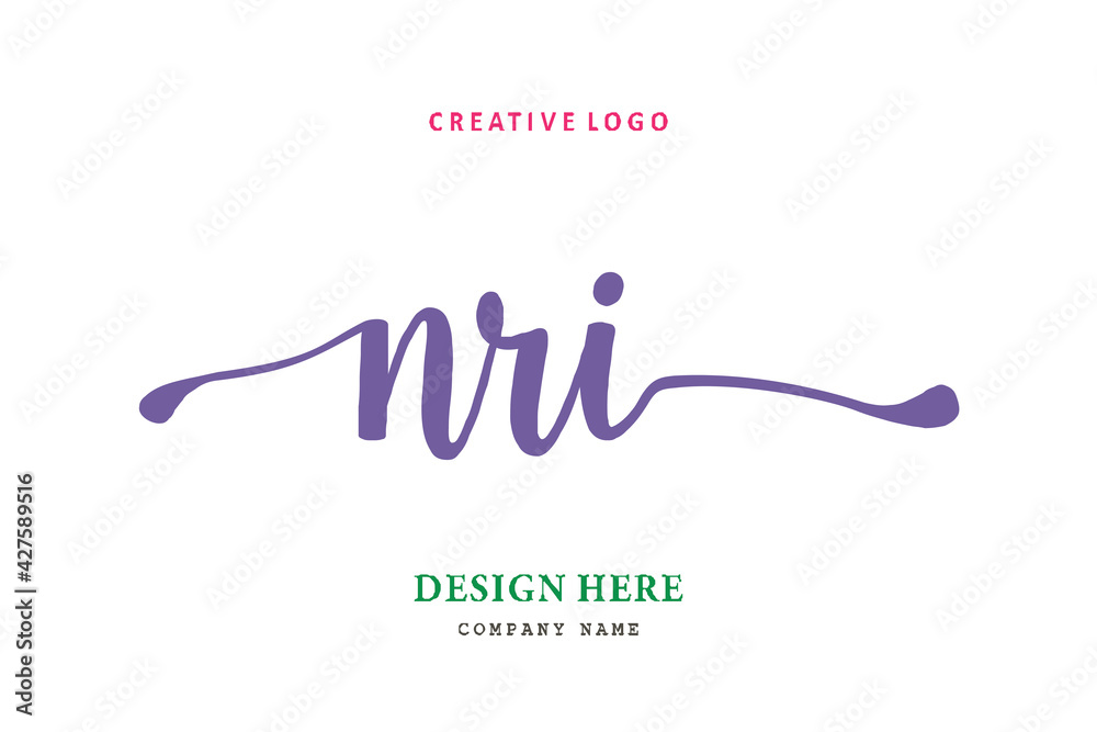 NRI lettering logo is simple, easy to understand and authoritative ...