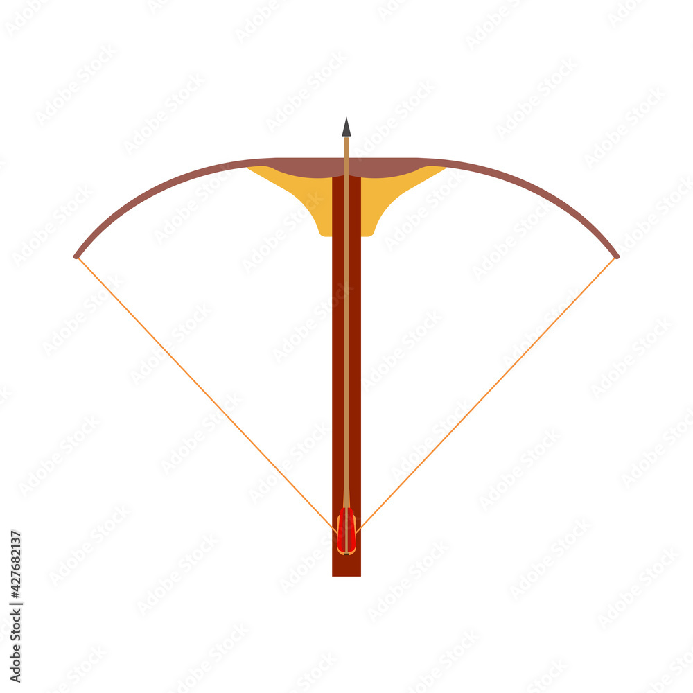 Стоковое векторное изображение «Weapon crossbow vector illustration ...