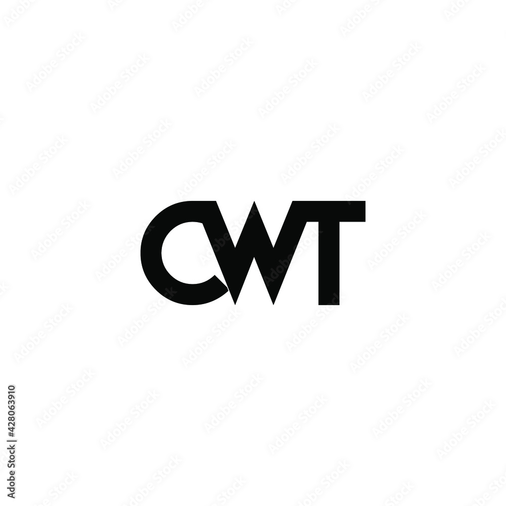 cwt letter original monogram logo design Stock Vector | Adobe Stock