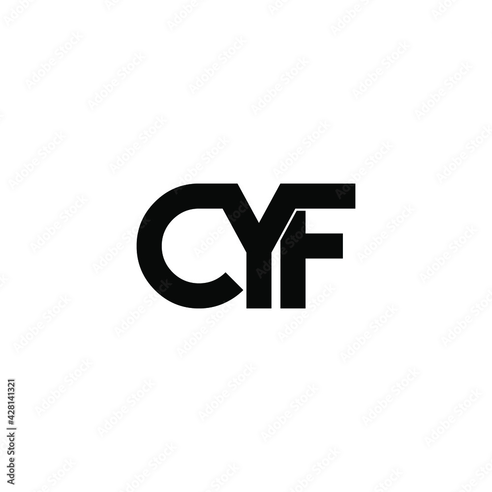 cyf letter original monogram logo design Stock Vector | Adobe Stock