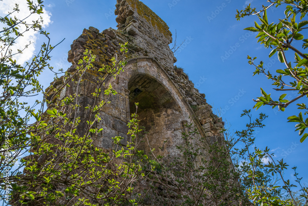 Ancient Ruins of the keep and the arches of the great hall Craigie ...