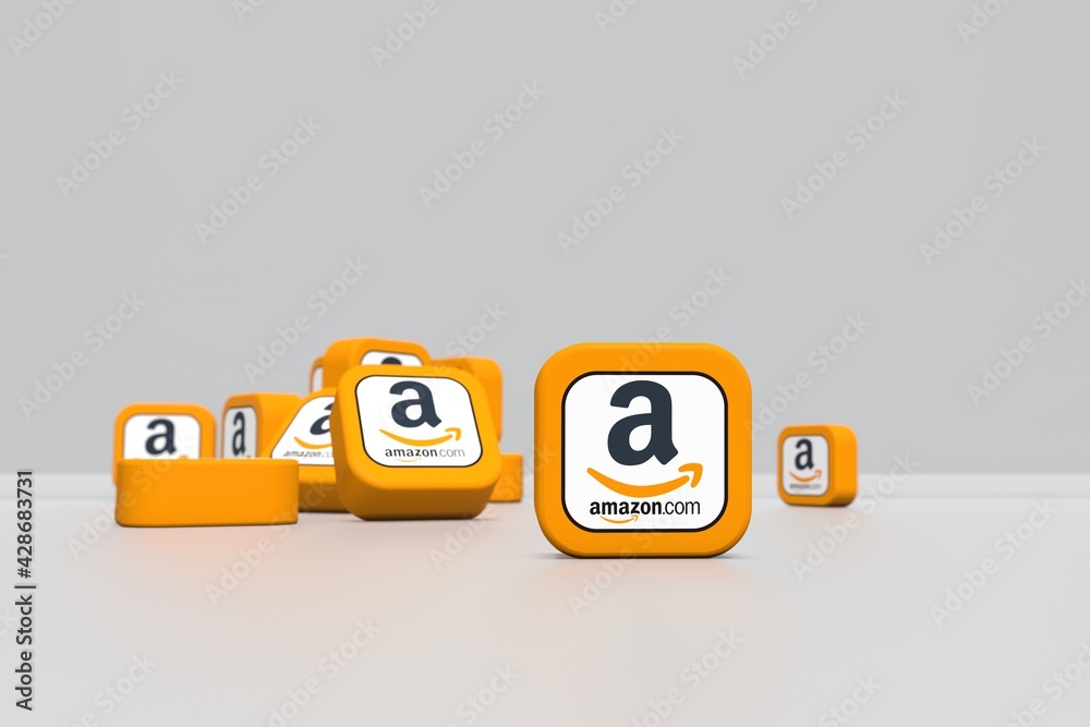 amazon, social network background design Stock Photo | Adobe Stock