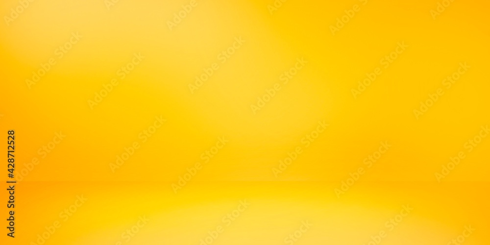 Abstract Yellow background for display your products color smooth ...