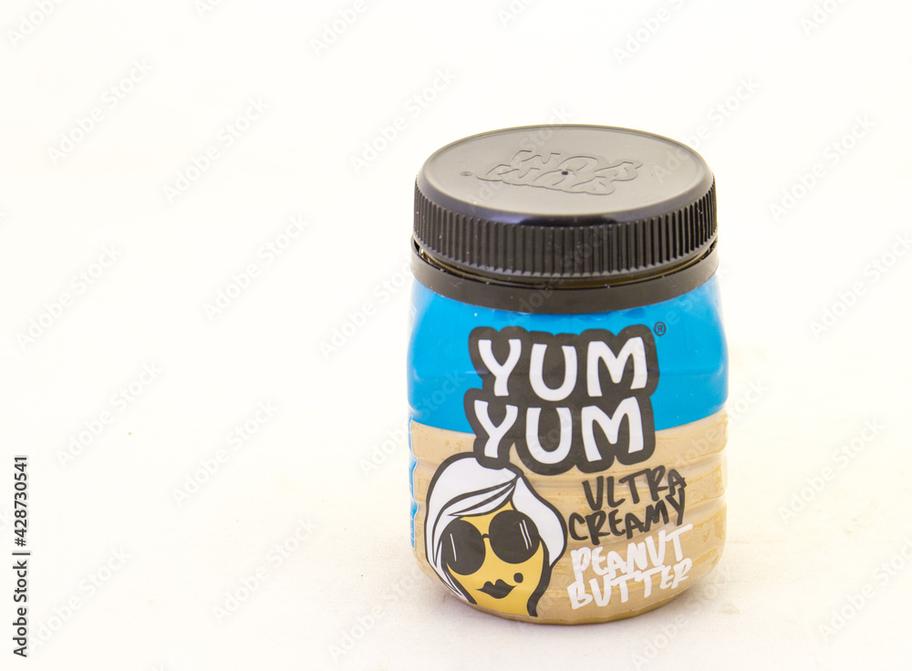 Johannesburg, South Africa - a tub of Yum Yum ultra creamy peanut ...
