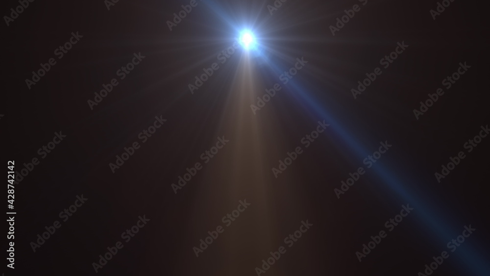 4K White warm heaven lights from above soft optical lens flares shiny ...