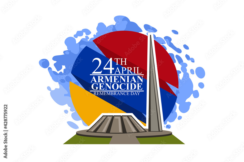 April 24, Armenian Genocide Remembrance Day vector illustration ...