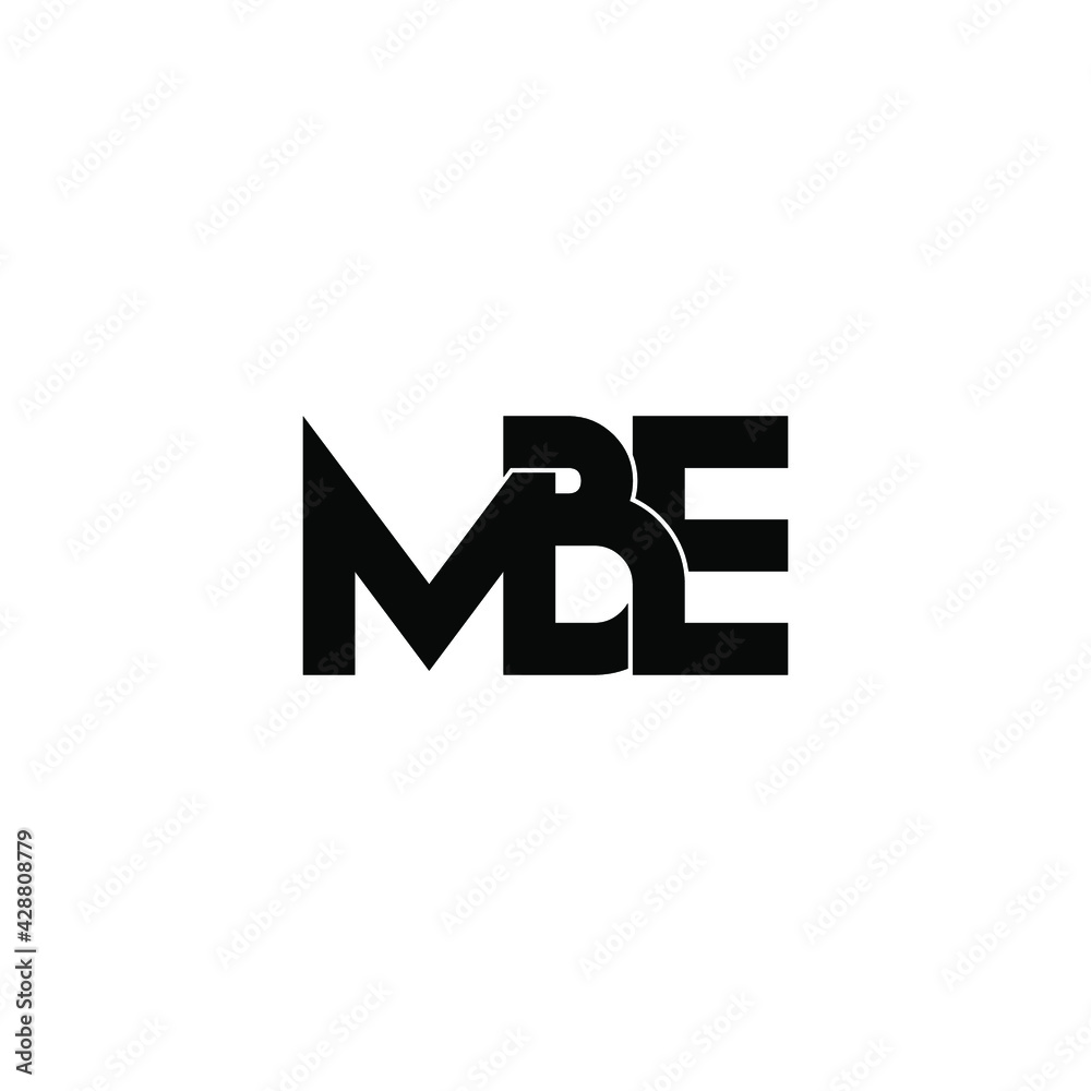 mbe letter original monogram logo design Stock Vector | Adobe Stock
