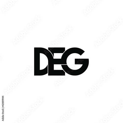 deg letter original monogram logo design Stock Vector | Adobe Stock