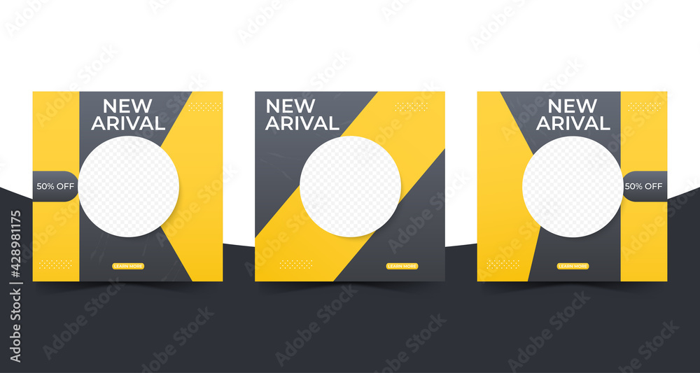 Editable minimal square banner template. social media post and web ...