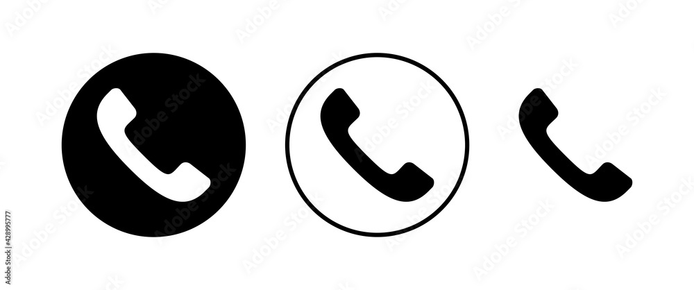 Vector de Stock Call icons set. Phone icon vector. mobile phone ... Vector de Stock Call icons set. Phone icon vector. mobile phone ...