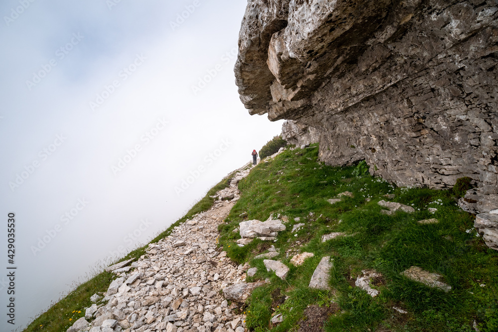 Trekking on Monte Amaro in the Majella National Park, the second ...