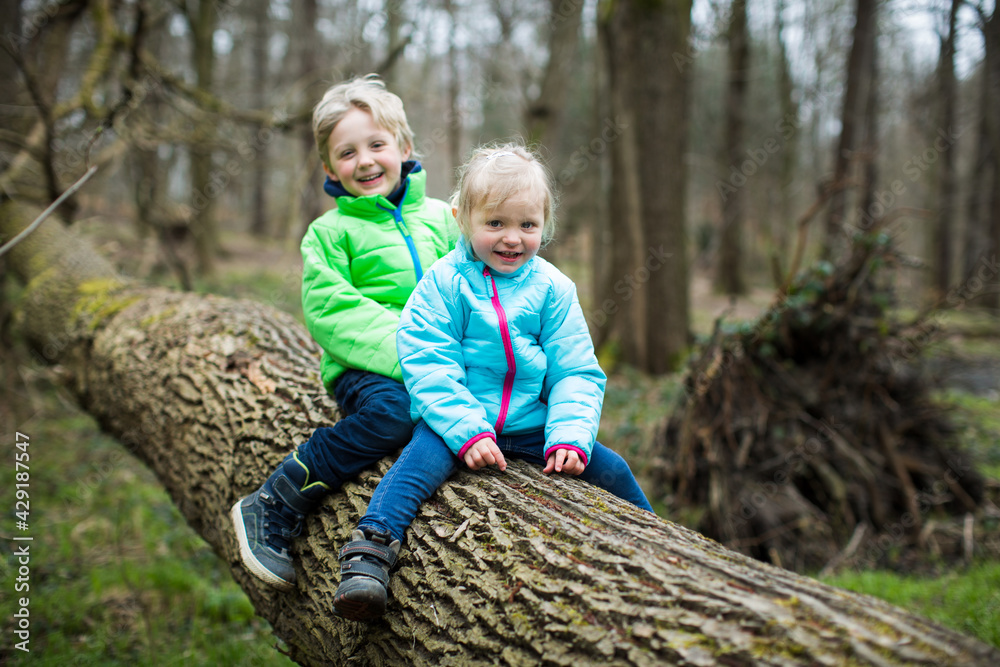 Kinder in der Natur Stock Photo | Adobe Stock