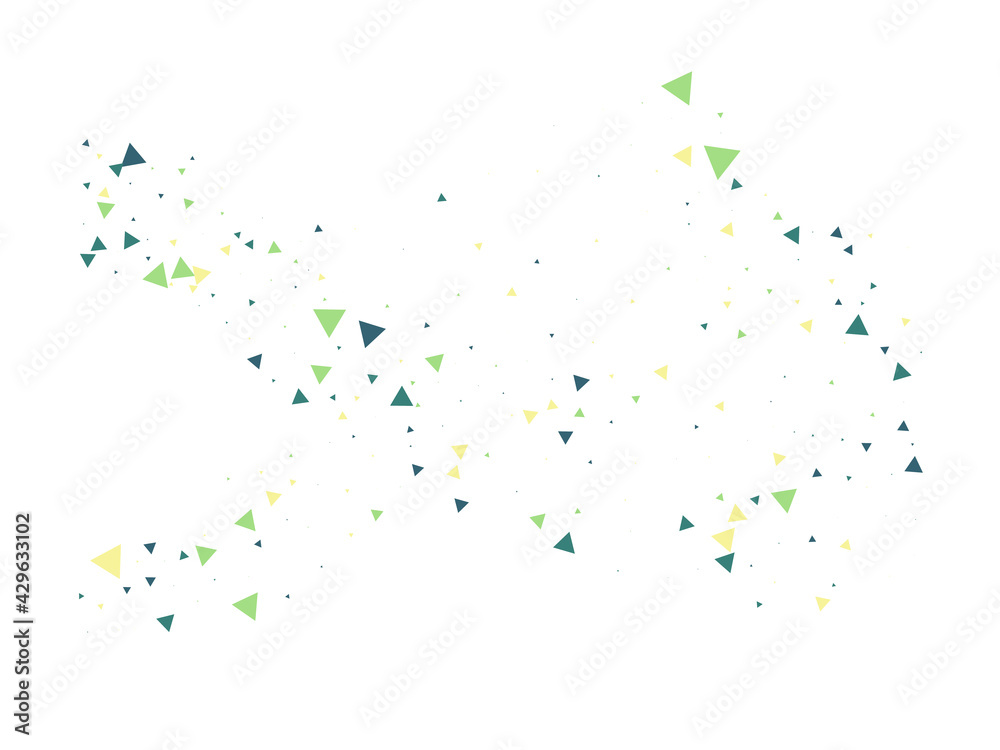 Triangle Explosion Confetti. Broken Glass Explosive Effect. Exploded ...