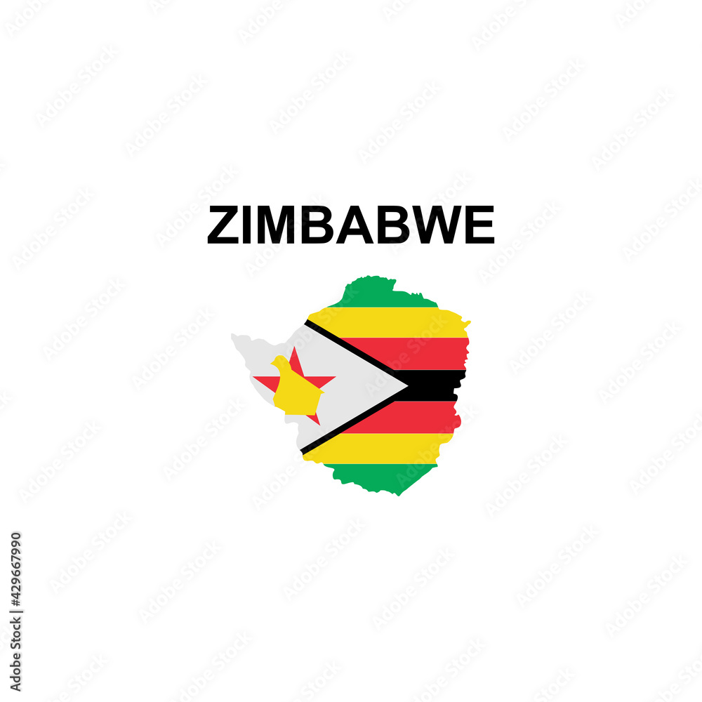 maps of Zimbabwe icon vector sign symbol Stock Vector | Adobe Stock