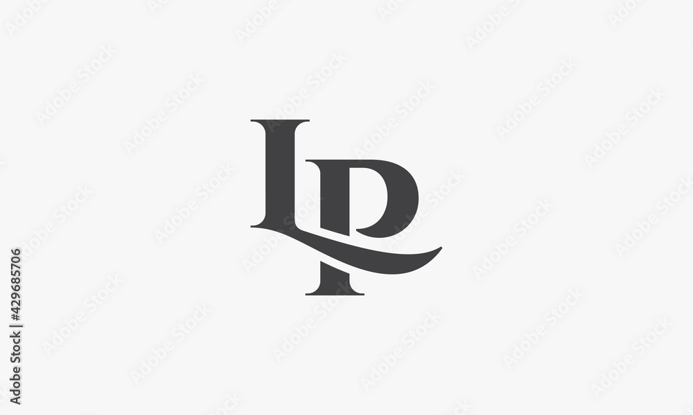 letter LP logo concept on white background. Stock Vector | Adobe Stock