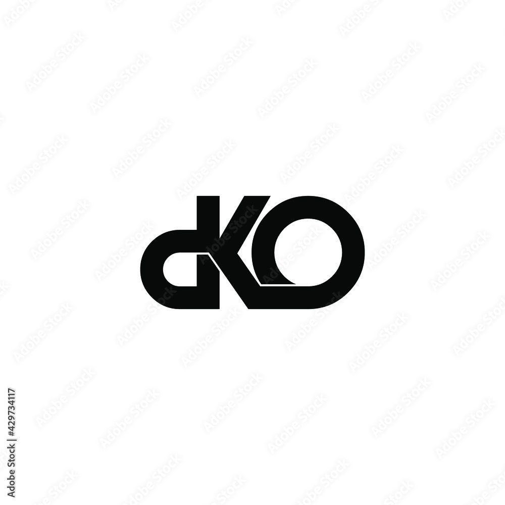 dko letter original monogram logo design Stock Vector | Adobe Stock