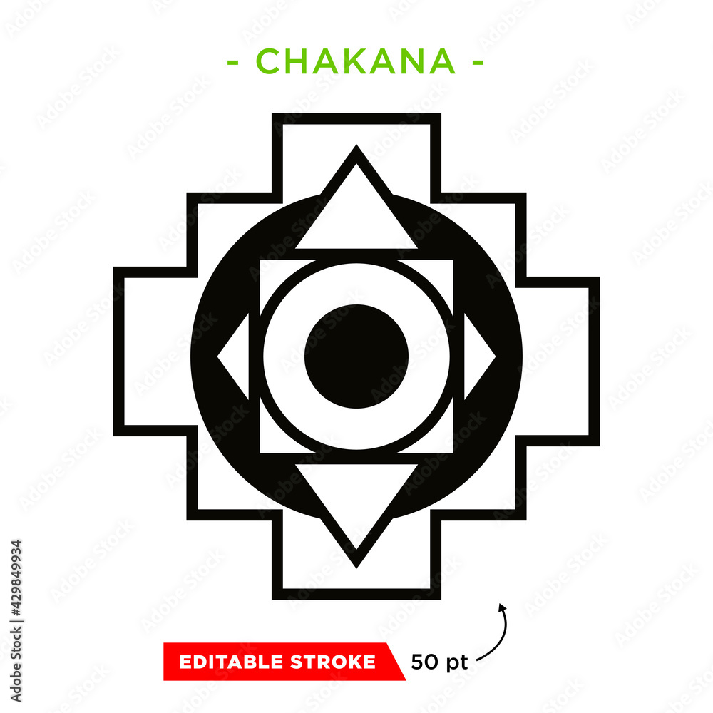 Inca Cross Chakana, Inti Raymi Ecuador, Peru emblematic symbol of an ...