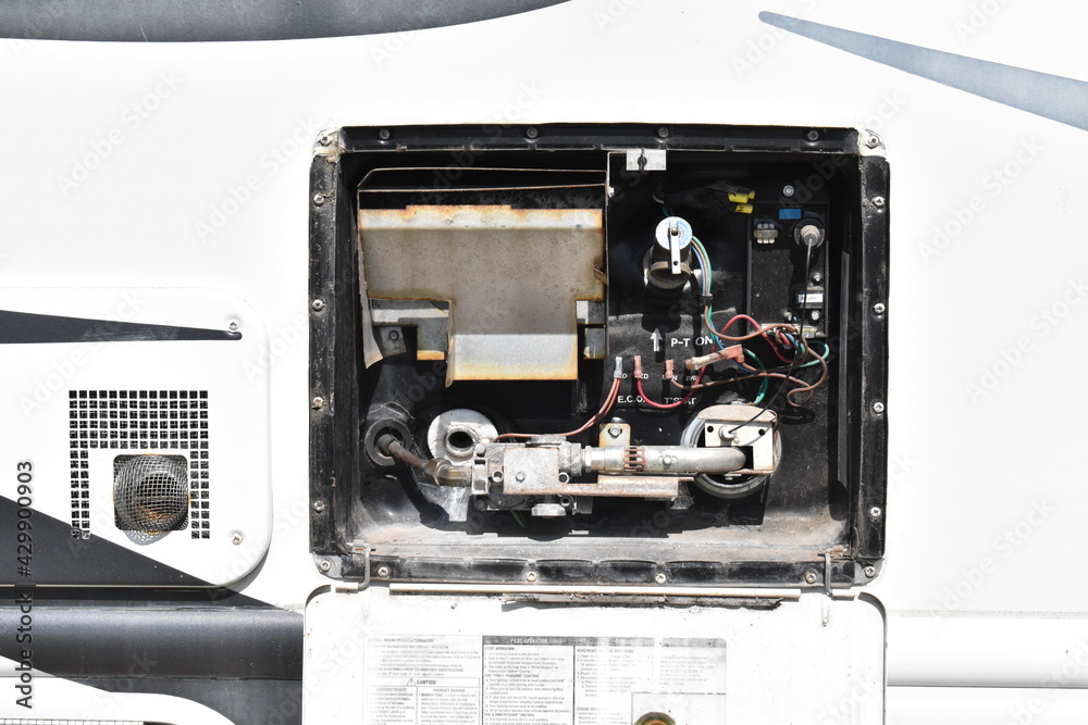 Camper Control Compartment Stock Photo | Adobe Stock