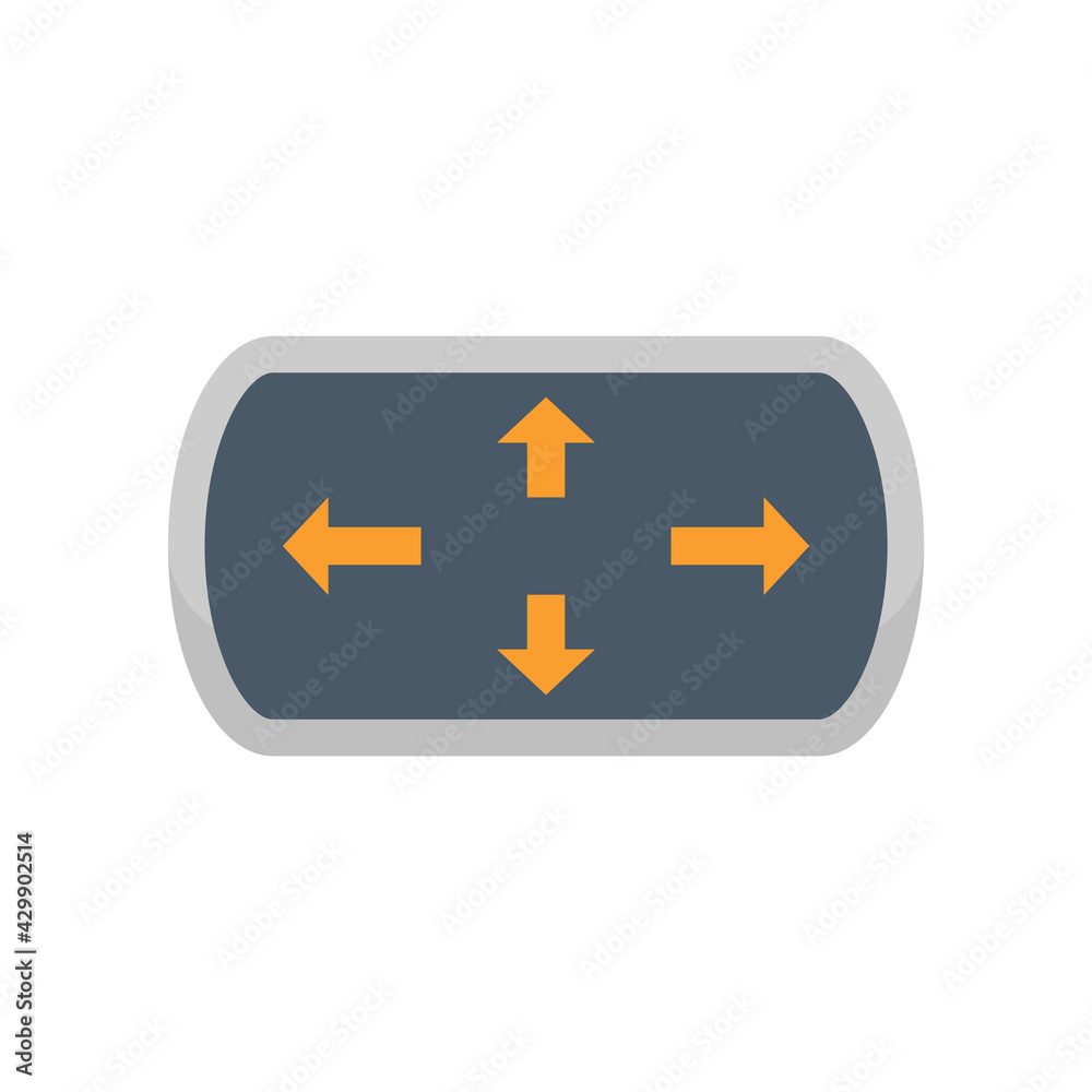 Oil gas tank or pressure vessel section view of inside vector icon ...