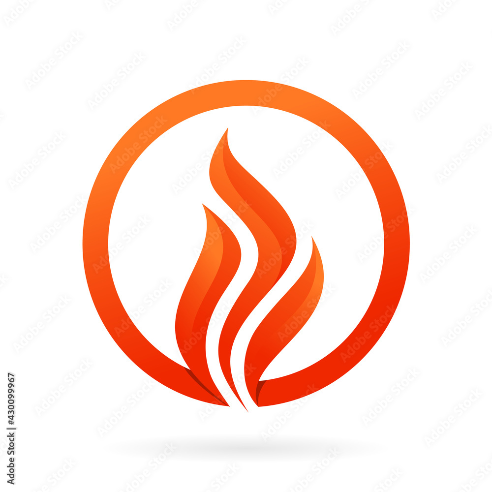 fire logo vector Stock Vector | Adobe Stock