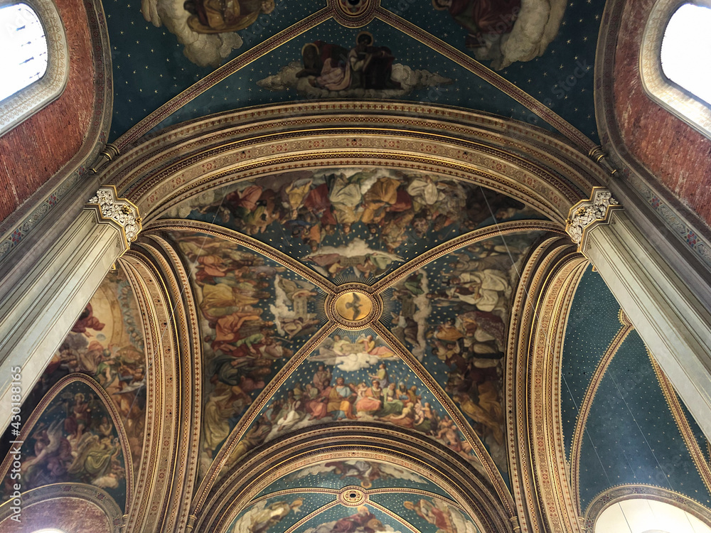 Oppulent Bavarian Byzantine Basilica interior style architecture inside ...