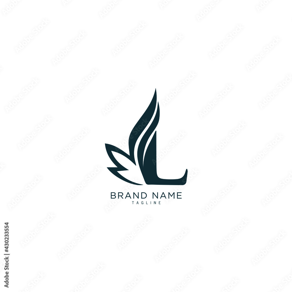 Alphabet letter Initial L, LL logo vector design, minimal, innovative ...