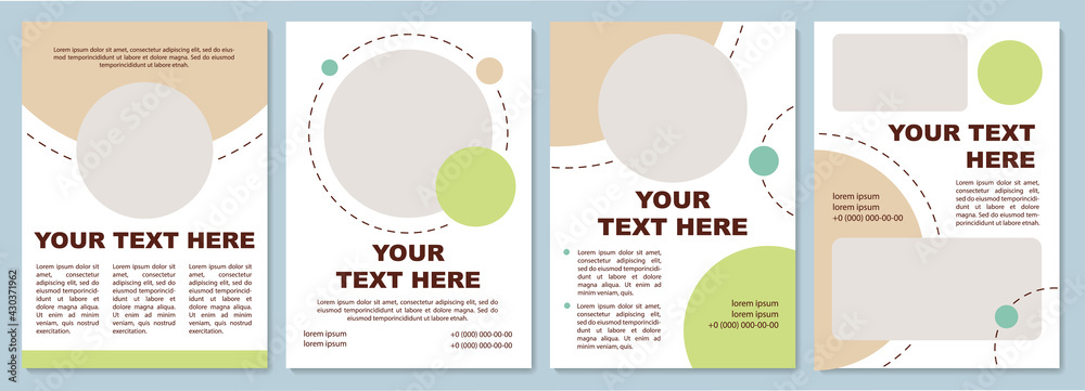 Fancy colored brochure template. Flyer, booklet, leaflet print, cover ...