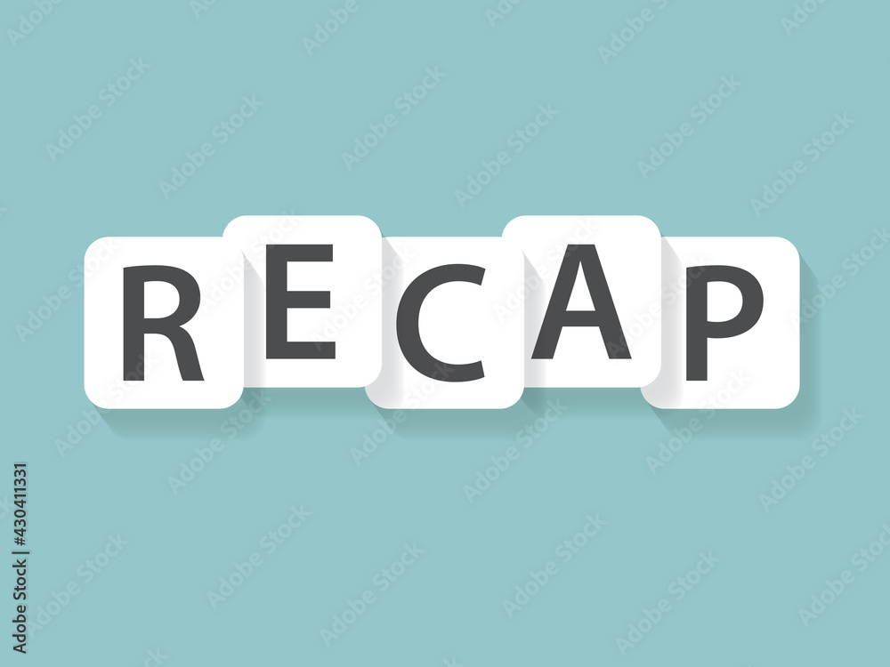 recap word concept - vector illustration Stock Vector | Adobe Stock