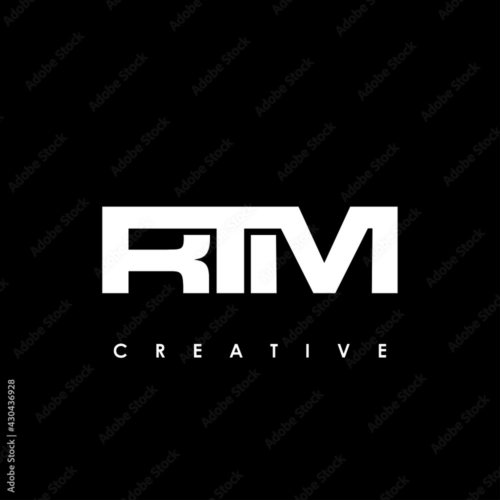 RTM Letter Initial Logo Design Template Vector Illustration Stock ...