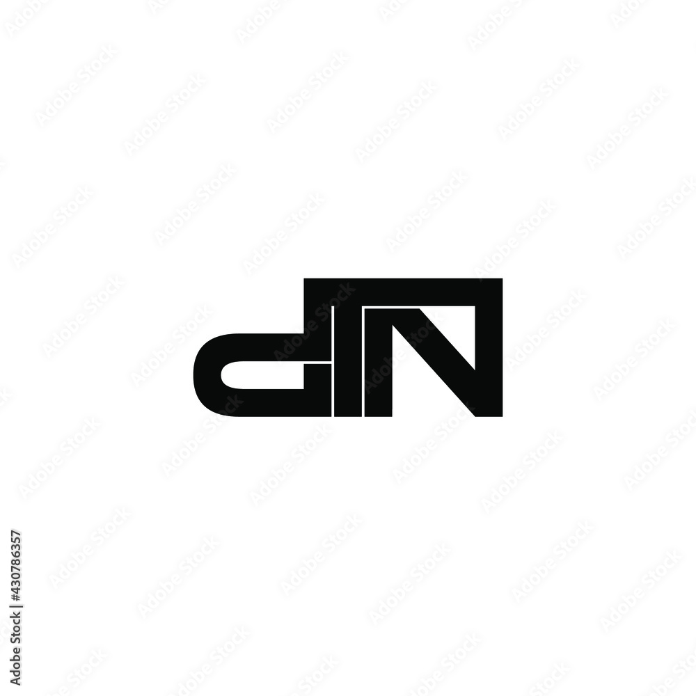dtn letter original monogram logo design Stock Vector | Adobe Stock