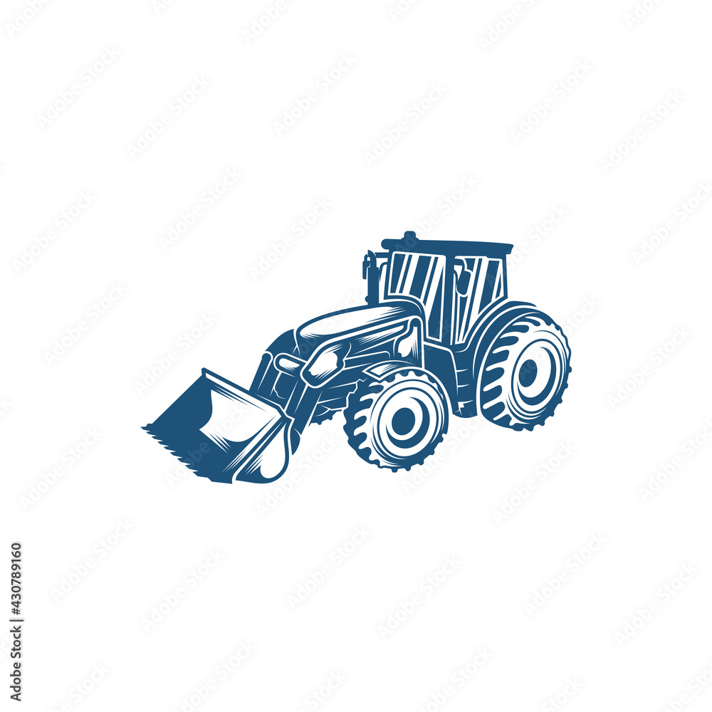 Tractor design vector illustration, Creative Tractor logo design ...