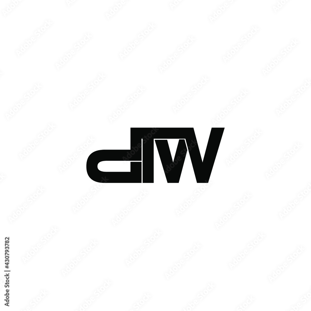dtw letter original monogram logo design Stock Vector | Adobe Stock