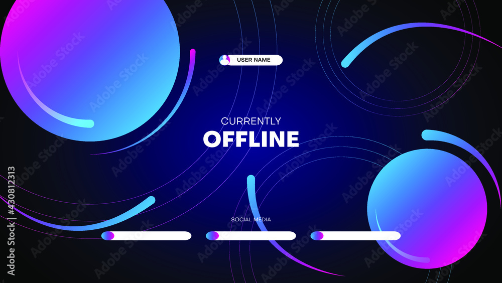offline game streaming banner background Stock Vector | Adobe Stock