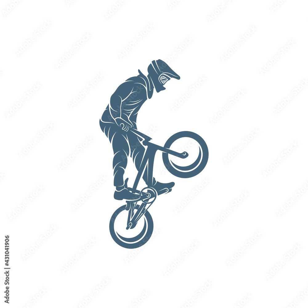 BMX design vector illustration, Creative BMX logo design concept ...