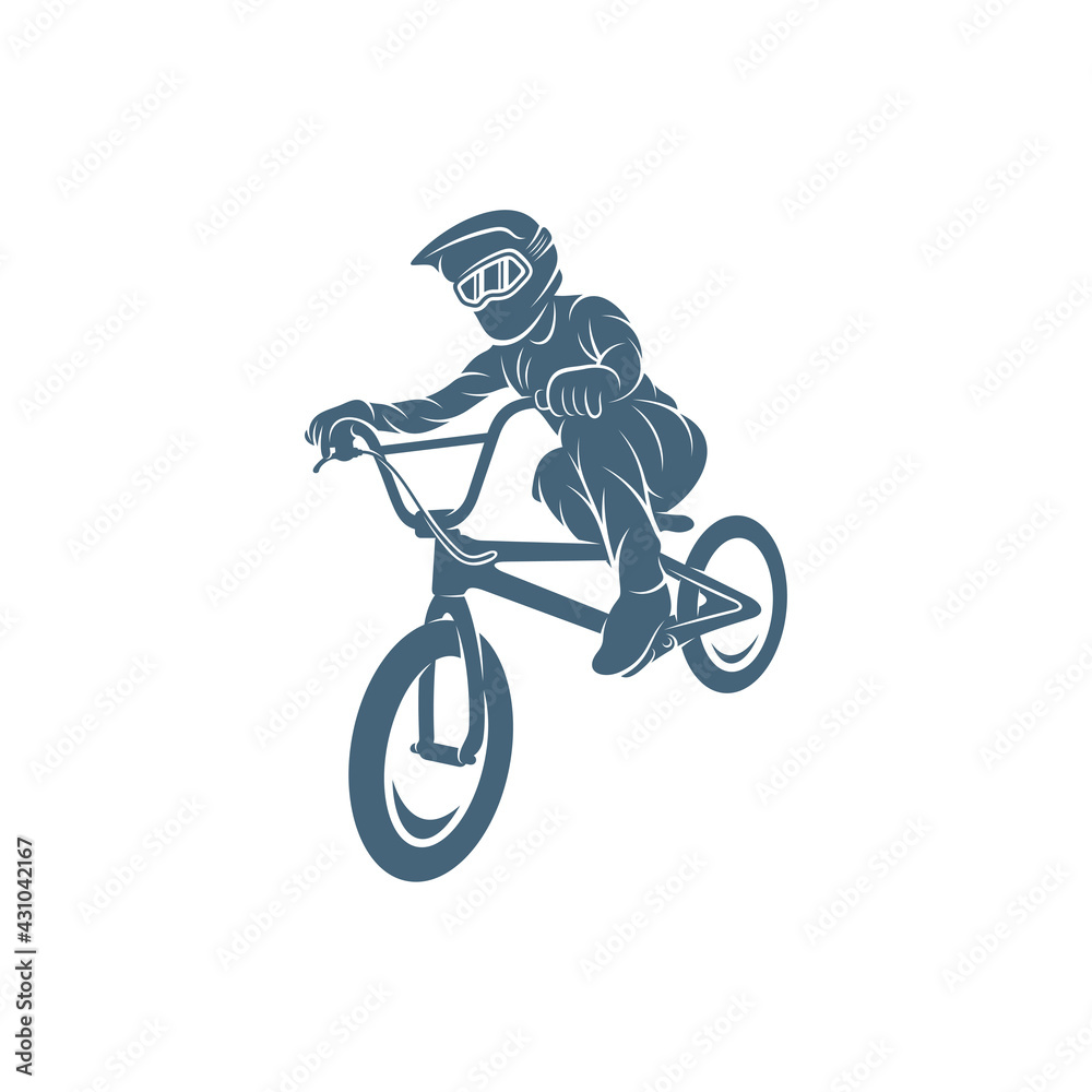 BMX design vector illustration, Creative BMX logo design concept ...