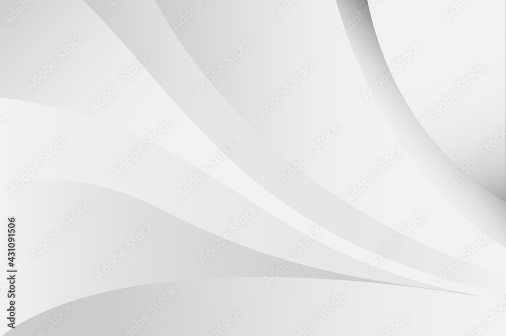 Top view Abstract White background with soft waves. White seamless ...