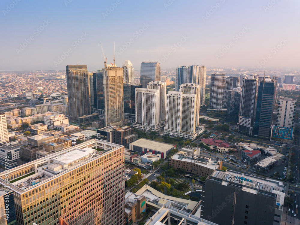 Bonifacio Global City, Taguig, Metro Manila, Philippines - Aerial of ...