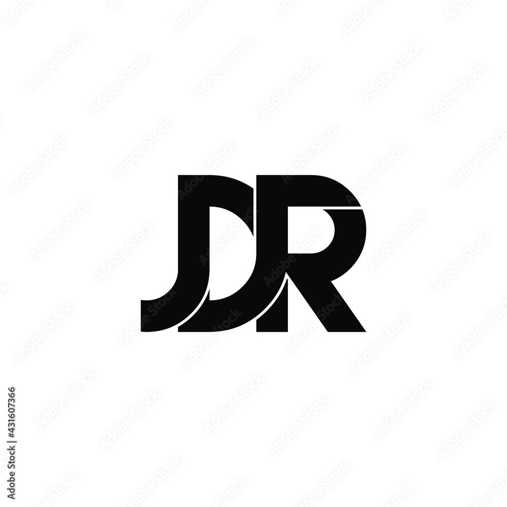jdr letter original monogram logo design Stock Vector | Adobe Stock
