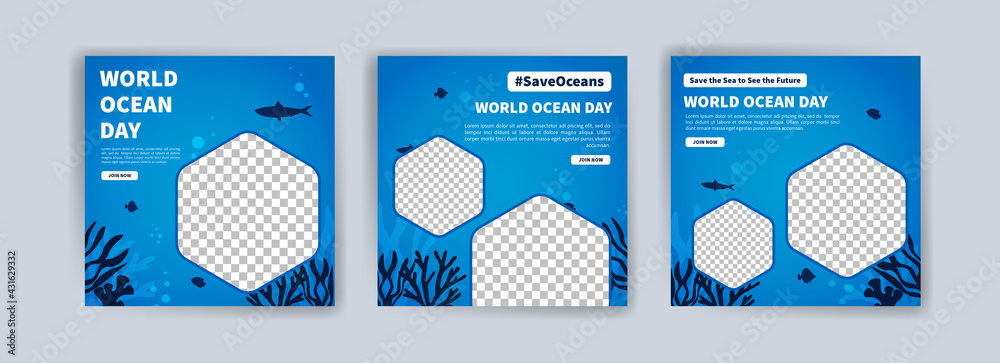 World Ocean Day. Education on the importance of protecting the oceans ...