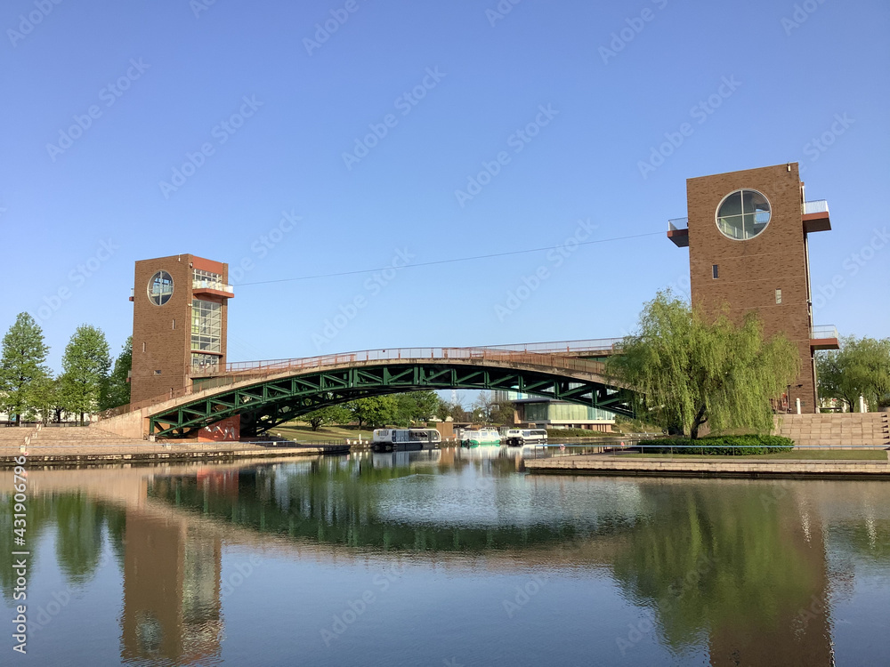 Fugan Unga Kansui Park and Tenmon Bridge Stock Photo | Adobe Stock