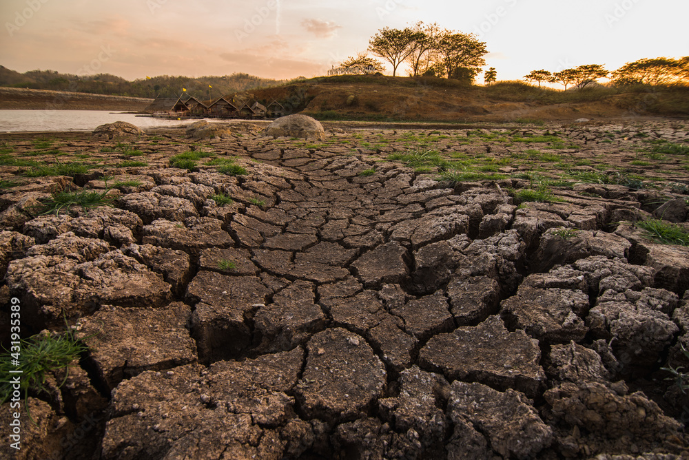 Image of the drought ground.Problems arising from global warming. Stock ...