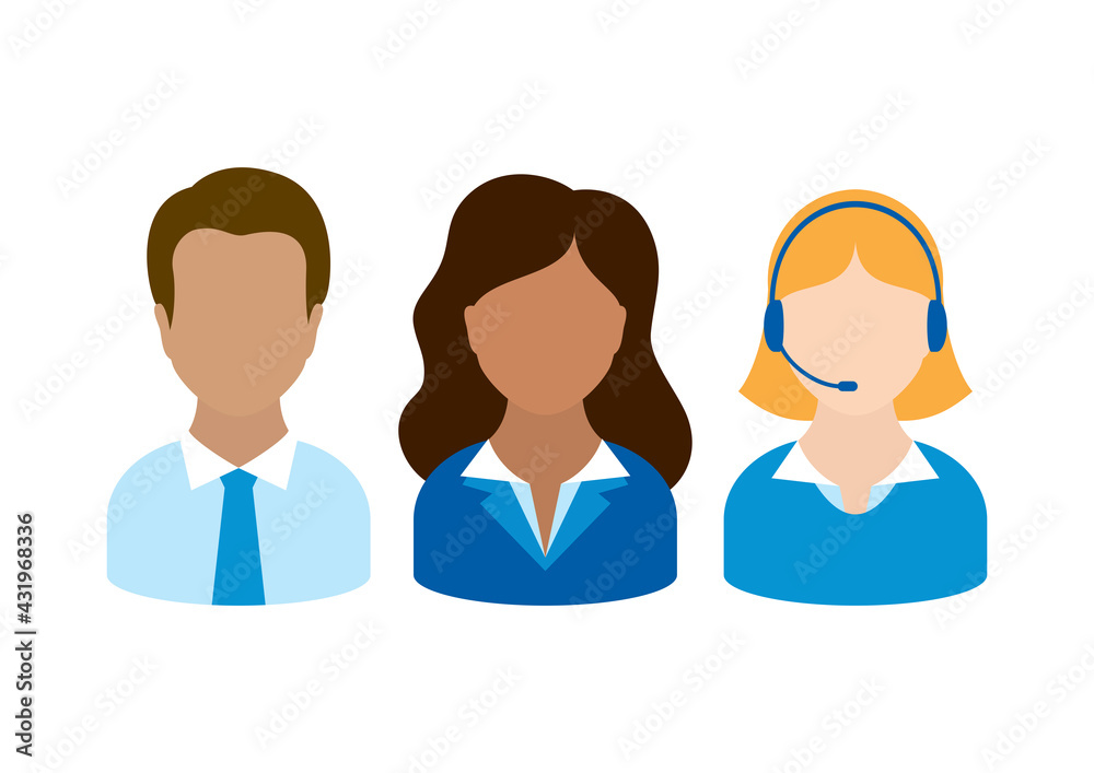 Female Office Worker Icon