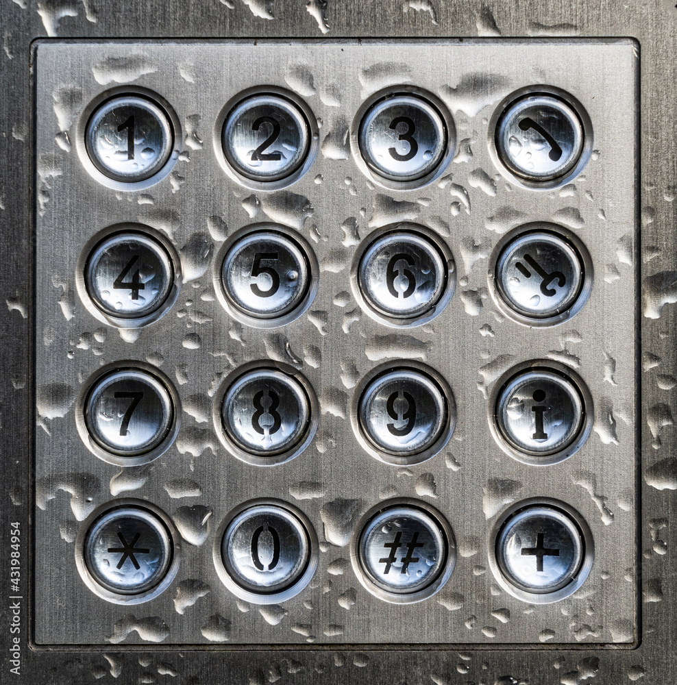 Tastenfeld aus Metall Stock Photo | Adobe Stock